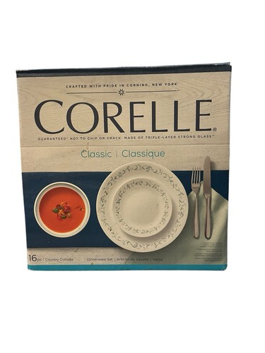 16-Piece Corelle Country Cottage Dinnerware Set - New in Box | eBay