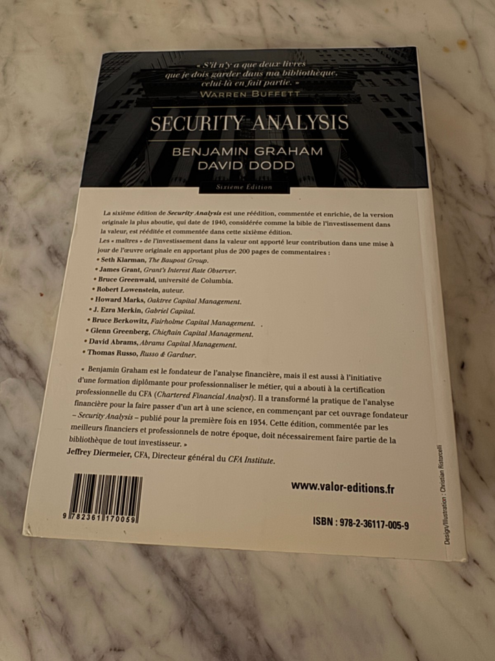 Security Analysis: Sixth Edition, Foreword by Warren Buffett Hard | eBay