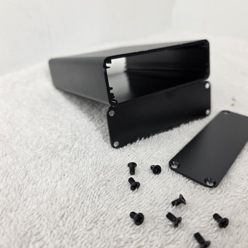 Aluminum Black Electronic Project Box Enclosure Body Case DIY ...