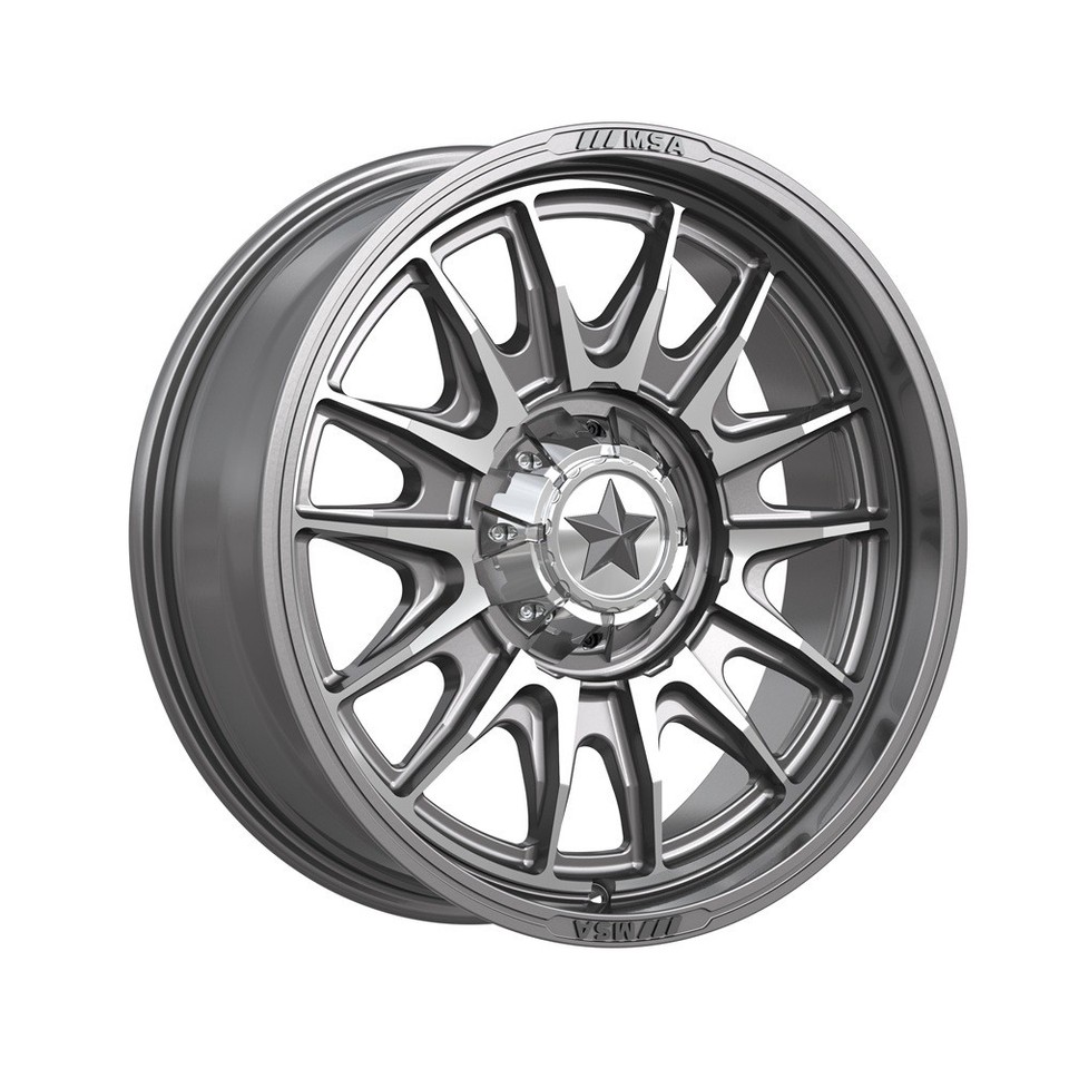 MSA Commander 20" Wheels Platinum/Mach 35" MotoSlayer Tires Textron ...