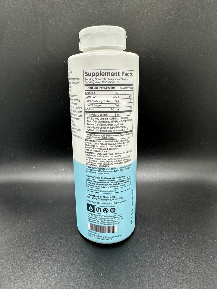 MODERE Trim Chocolate Collagen Dietary Supplement, 15.2 fl oz Sealed Exp 2025 | eBay