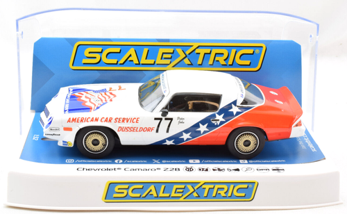 Scalextric "American Car" Chevrolet Camaro Z28 DPR W/ Lights 1/32 Slot ...