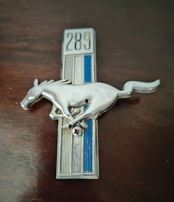 Ford Mustang 289 Front Fender Pony Emblem LH - 1967-68 Vintage! | eBay