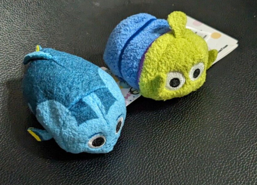 Tokyo Disney Store Tsum Tsum Doll Plush Dory & Alien TOYSTORY FINDING ...