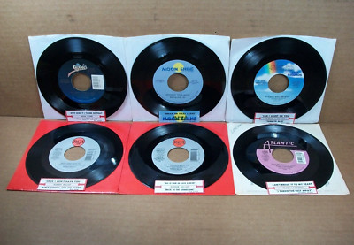 Lot of 6 Various Country 45 RPM Records w/Jukebox Labels~See Pictures ...