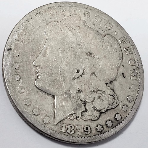 1879 CC US Morgan Silver $1 One Dollar Rare Better Date Carson City ...