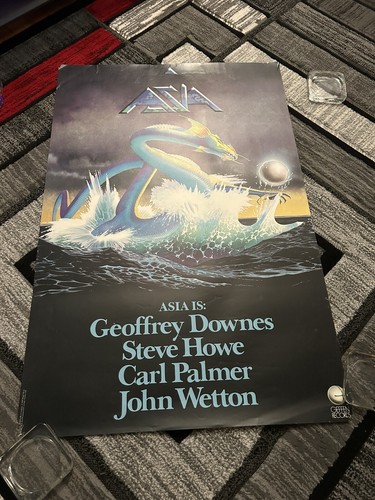 Asia (Band) 1982 Debut Album Artwork Geffen Promo Poster (used) | eBay