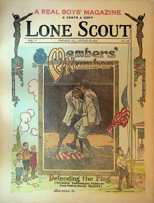 Lone Scout Magazine August 12 1916 Scouting Defending the Flag ...