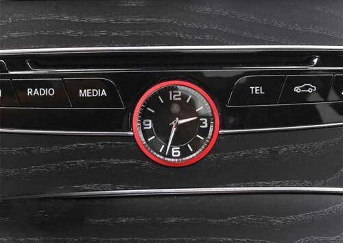 Red Aluminum For Benz E-Class W213 1PC 2016-2021 Middle Console Clock ...