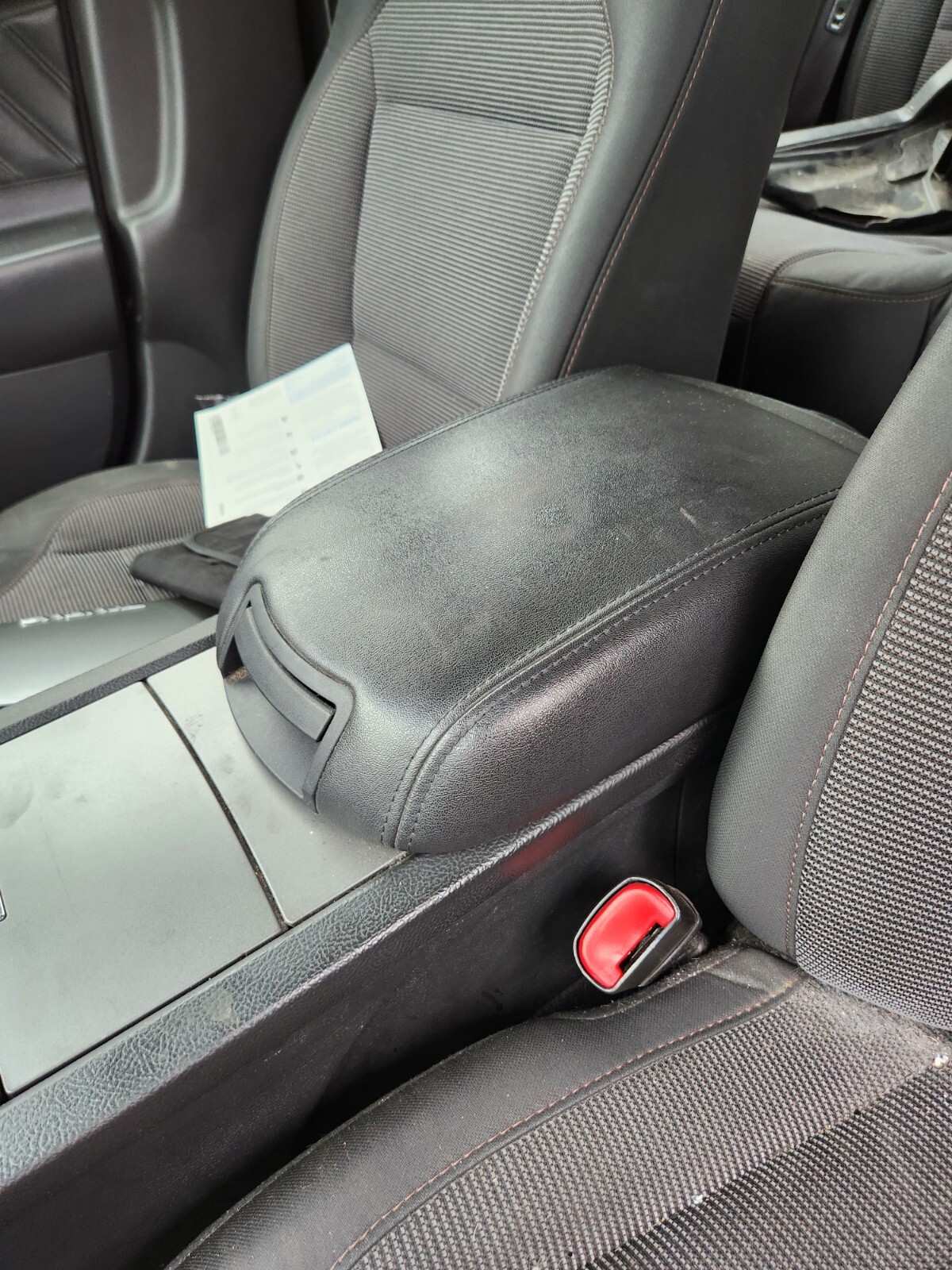 GOOD 10-19 Ford Taurus Armrest Center Console Arm Rest Black Leather ...