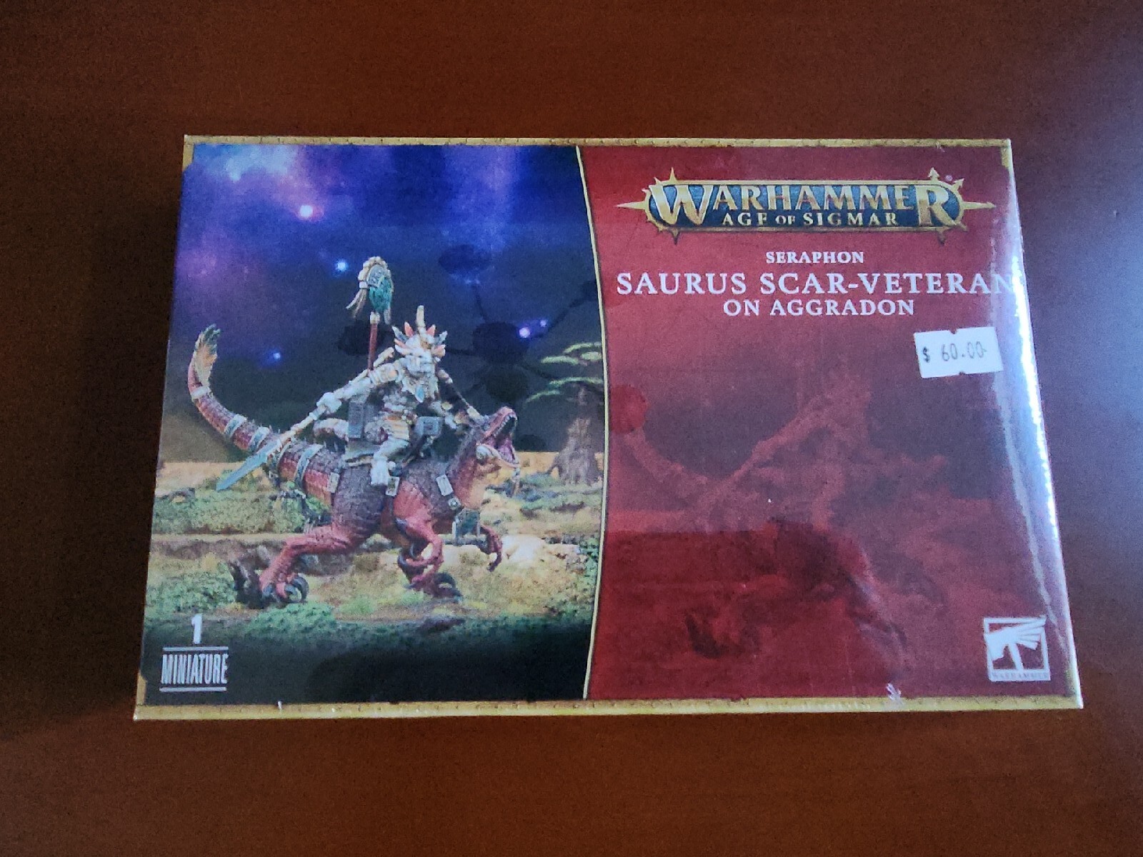 Warhammer Age of Sigmar - AoS Seraphon Saurus Scar-Veteran on Aggradon ...