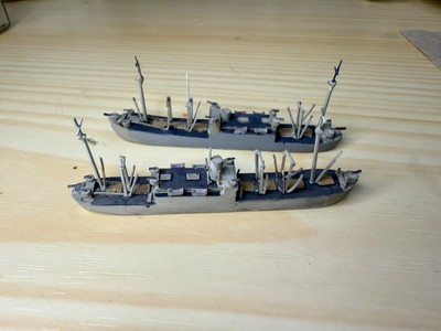 1/2400 WW2 Ghq USN custom-Made Cargo Ship Well Painted #D | eBay