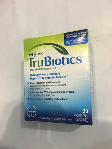 Bayer One A Day TruBiotics Daily Probiotic 30 capsules Exp. 01/2024 | eBay