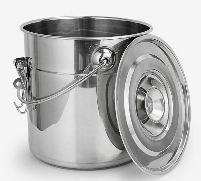 Stainless Steel Bucket With Lid