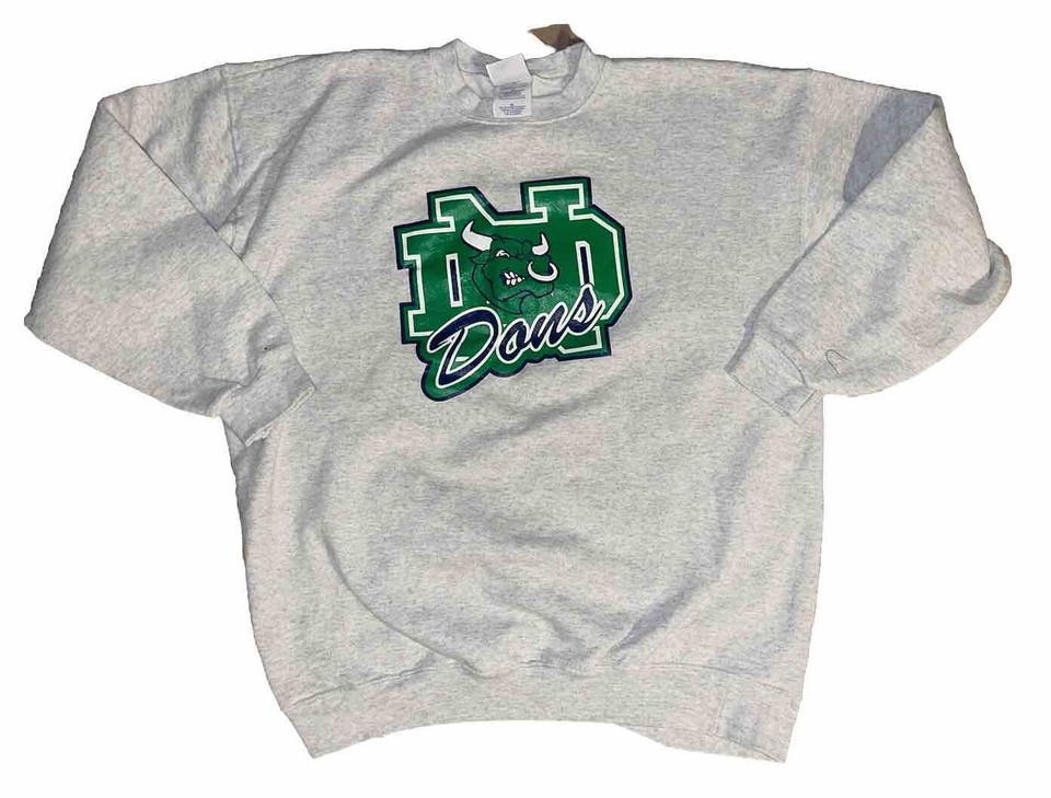 RARE! Mens Notre Dame Dons Bull Logo Heather Gray Sweatshirt Size XL | eBay