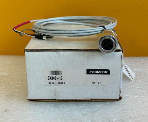 Omega CX340-10 3m, Extension Cable Assy, For Melt Pressure Transducers ...