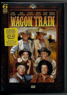 WAGON TRAIN - 6 DVD SET, 24 Classic Western Episodes, Ward Bond, BRAND ...