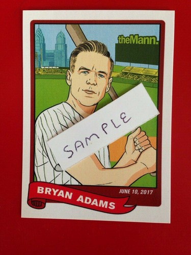 BRYAN ADAMS - 2017 CONCERT CARD THE MANN CENTER | eBay