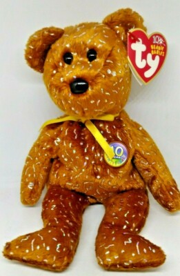 Ty DECADE Beanie Babies Decade the 10 Year Anniversary Bear Plush Toy ...