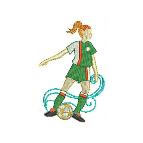 Embroidery Design Set - Girls Soccer(1) - 8 Designs - 9 Formats - USB ...
