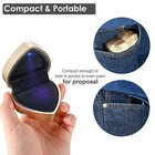 Luxury Heart Shape LED Ring Box Jewelry Wedding Engagement Proposal ...