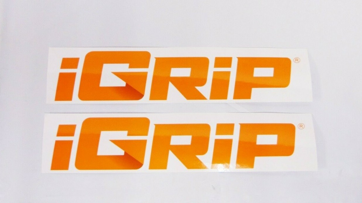 1 Set of 2) iGrip Large Decals 9" L X 2" | eBay