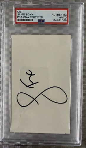Jamie Foxx signed autograph auto 3x5 cut Actor, Comedian & Singer. ‘Ray ...