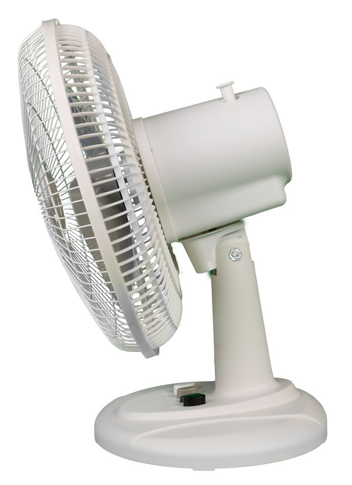 Seasons Comfort 12 Inch Tabletop Oscillating Fan, 3 Speeds, Adj Tilt ...