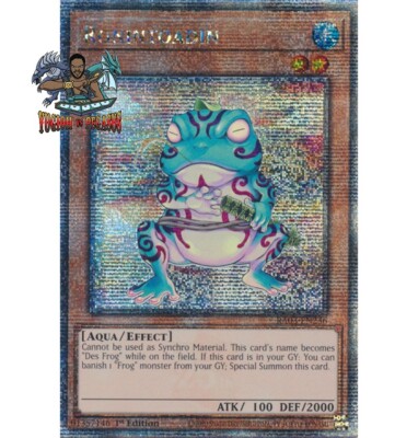 Yugioh! 1x Ronintoadin RA03-EN236 Quarter Century Secret Rare 1st Ed NM ...