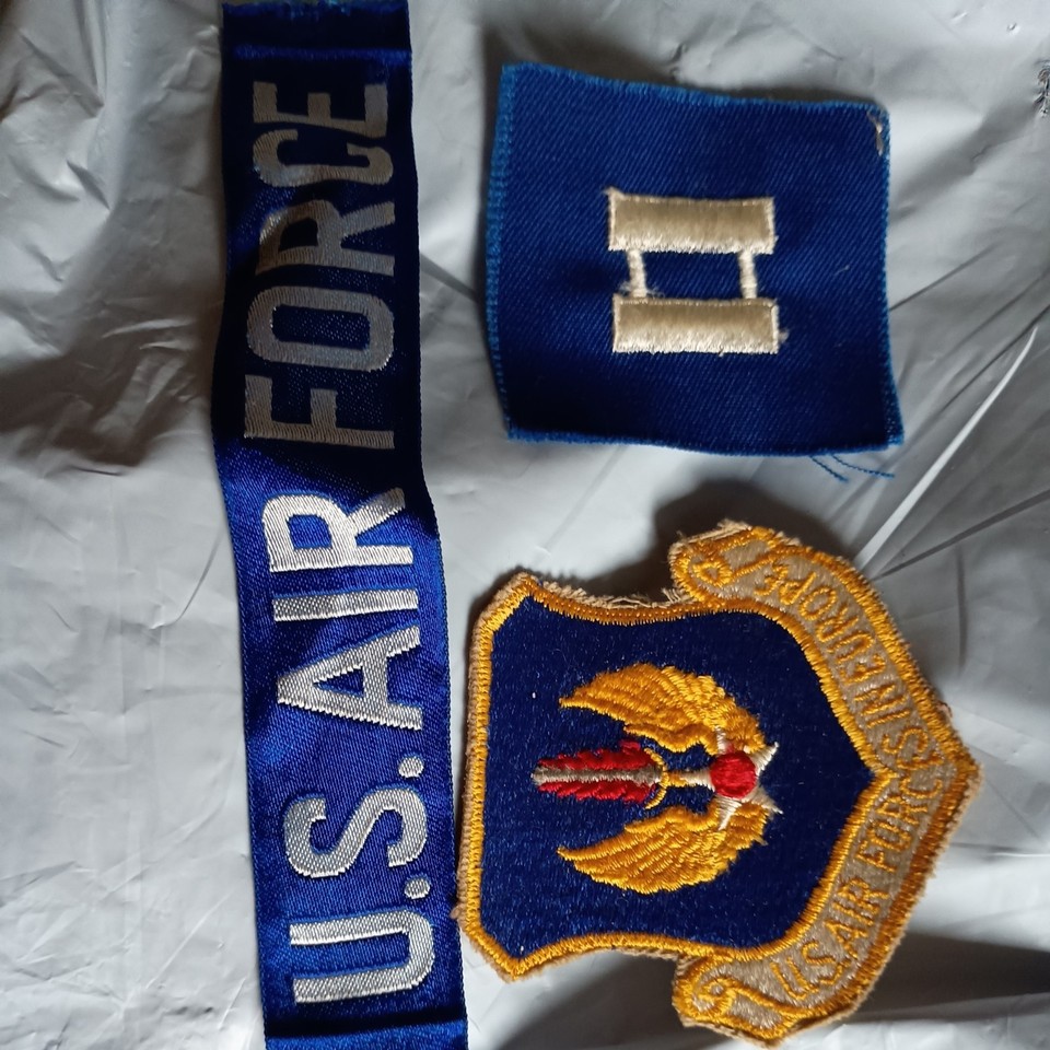 U.S. Air Forces in Europe Cloth Patch Badge, USAF strip,and rank patch ...