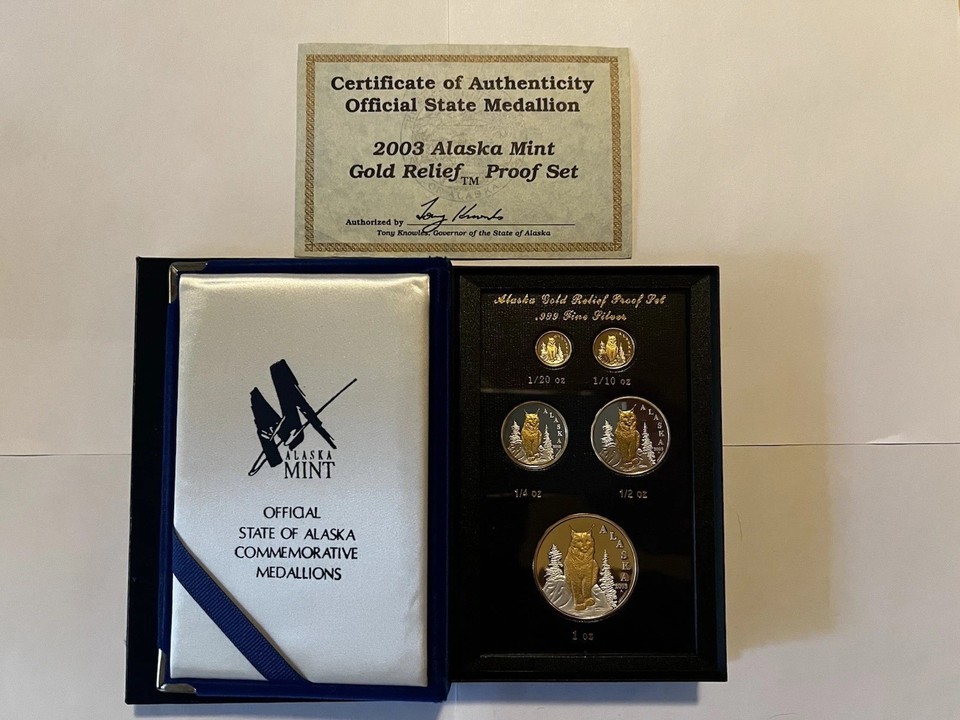 2003 Alaska Mint Gold Relief Proof Set | eBay