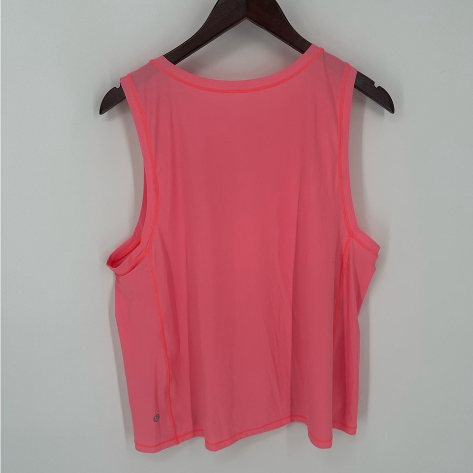 Lululemon Sole Training Tank Color: Flashlight Bright Pink Size 10 Gym ...