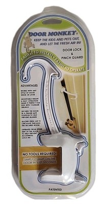 Door Monkey Door Lock & Pinch Guard | Child Proof Safety Latch, Easy ...