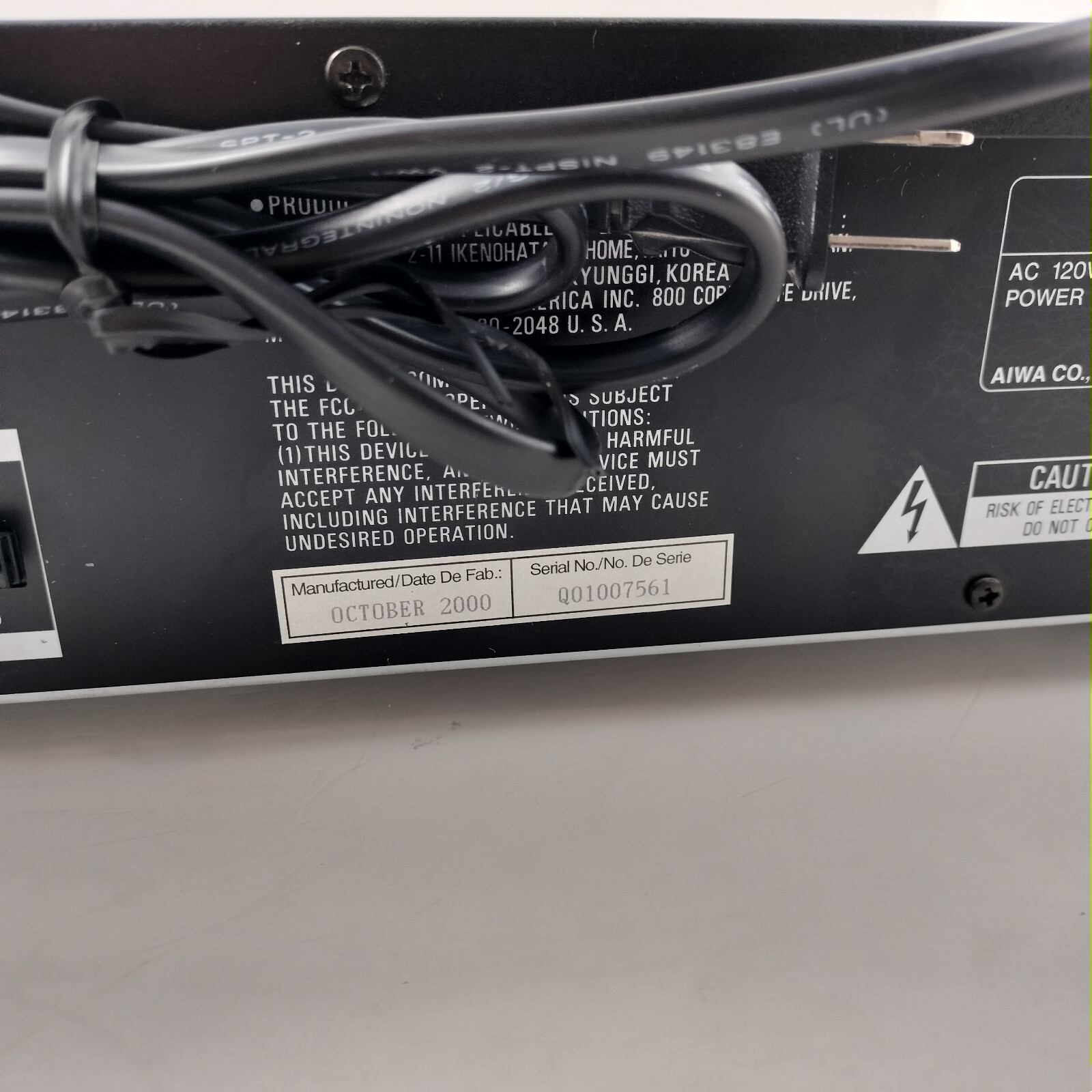 Aiwa Dual CD Recorder/Player XC-RW700 CD CD Recorder - No Remote ...