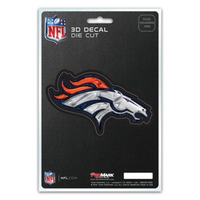 New NFL Denver Broncos 3-D Die-Cut Premium Vinyl Decal / Emblem ...