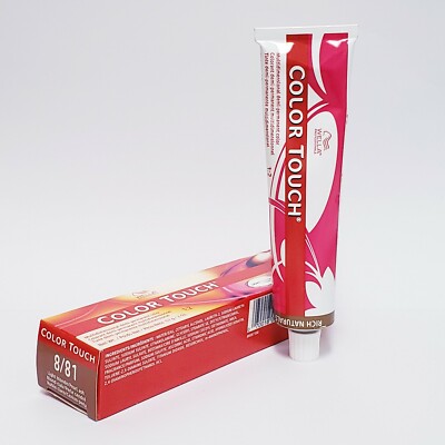 Wella Color Touch 8/81 Rich Naturals - Light Blonde/Pearl Ash (2oz) | eBay