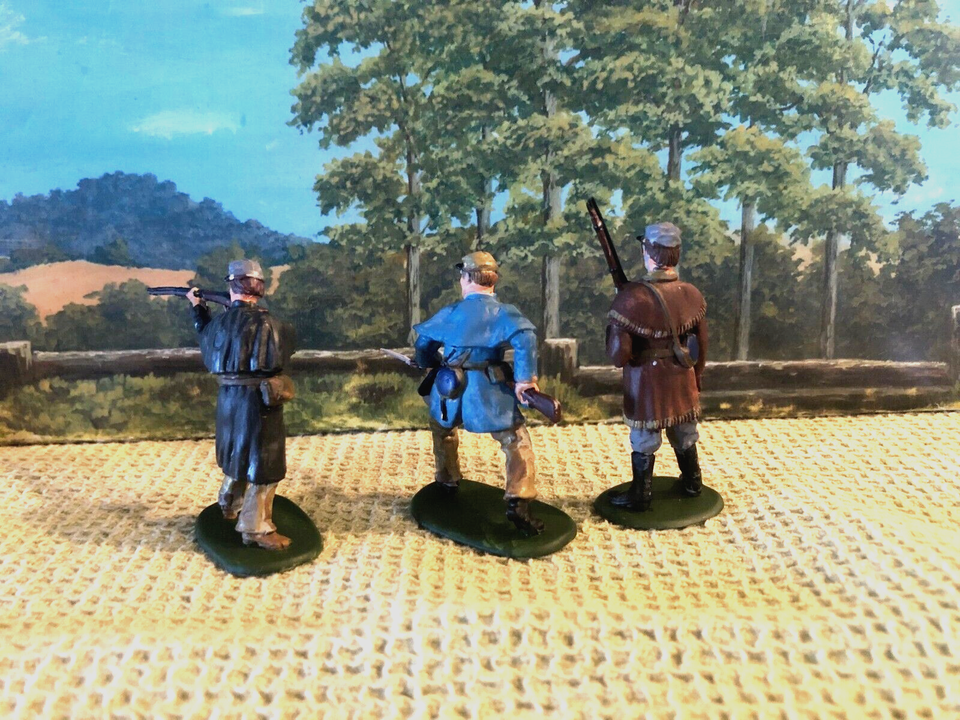 HAND PAINTED Civil War Toy Soldiers - The Confederate Pickets in Winter ...