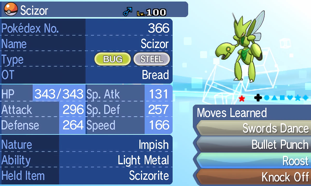 Shiny Scizor Pokemon X