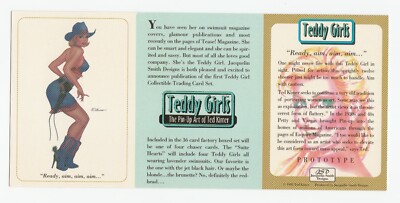 1995 Ted Kimer Teddy Girls Uncut Promo Card Sheet 7.5" x 3.5" | eBay