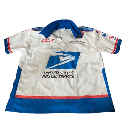Vintage Nascar Busch Series USPS Uniform Shirt Brewco Racing Team Size ...
