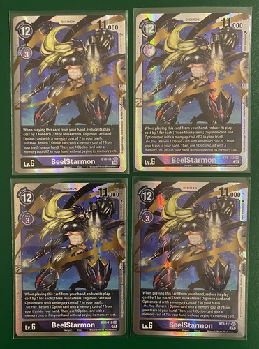 Digimon - X4 BeelStarmon BT6-112 Secret Rare - Double Diamond | eBay ...