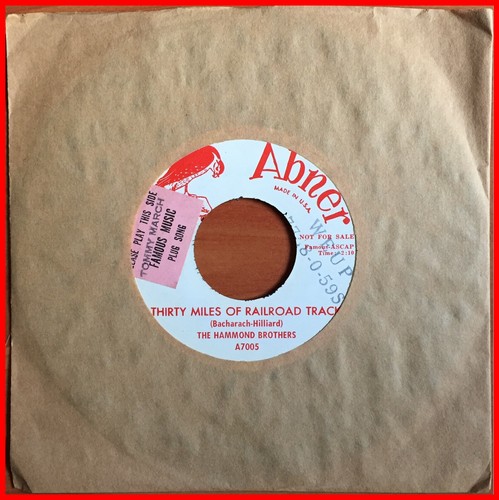 NORTHERN SOUL 45 Hammond Brothers-thirty miles of railroad ABNER - RARE ...