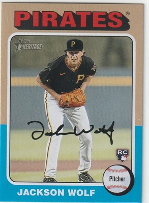 2024 Topps Heritage #216 Jackson Wolf RC Pittsburgh Pirates | eBay