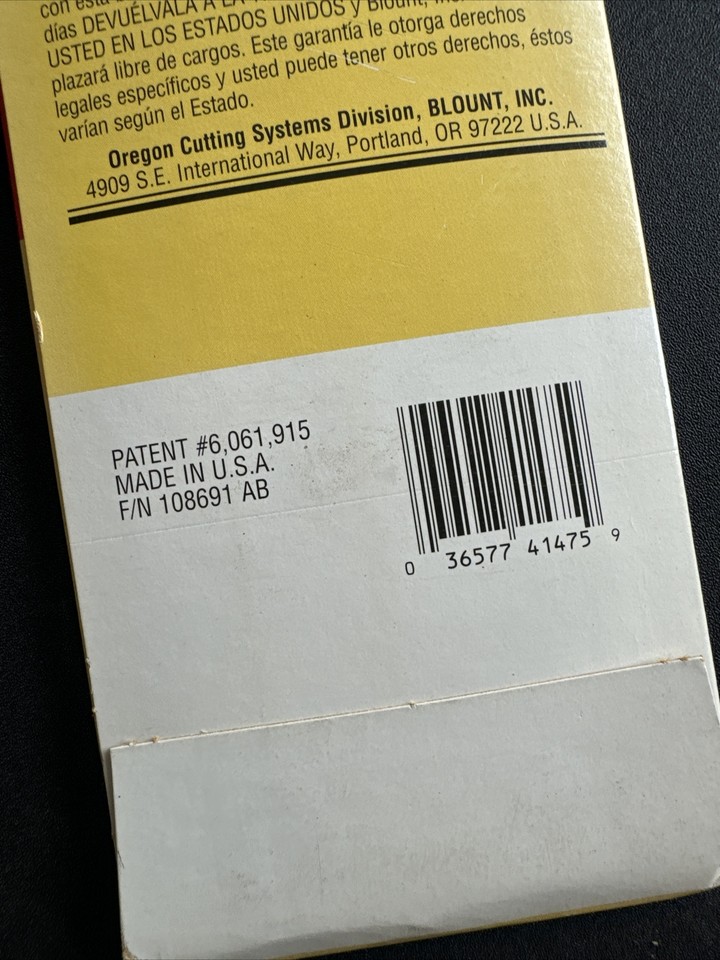 Oregon 18S62041 Intenz 18" Guide Bar 3/8x.050xS62 91 New Unused ...