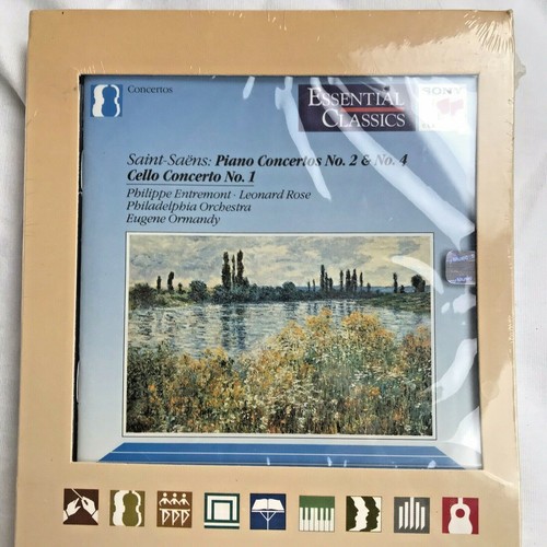 Essential Classics Piano Saint-Saens Concertos Sony CD LONGBOX SEALED ...