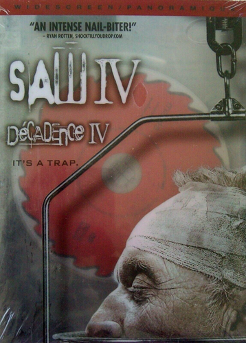 Saw IV (DVD, 2008, Canadian French Version) Tobin Bell, Scott Paterson ...