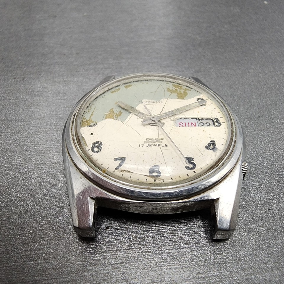 Seiko DX MACV-SOG Watch Men 36mm White Dial Silver Tone Daydate 6106 ...