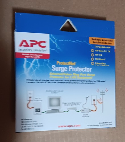NEW APC ProtectNet Ethernet Token Ring Port Surge Protector For LAN ...
