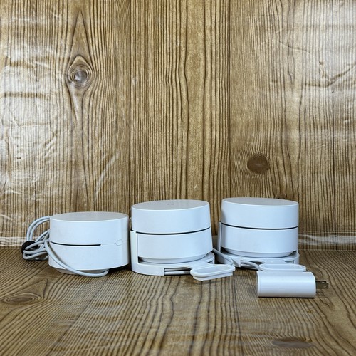 Google Wifi Model AC-1304 Whole Home Mesh Wi-Fi System 3 Pack ...