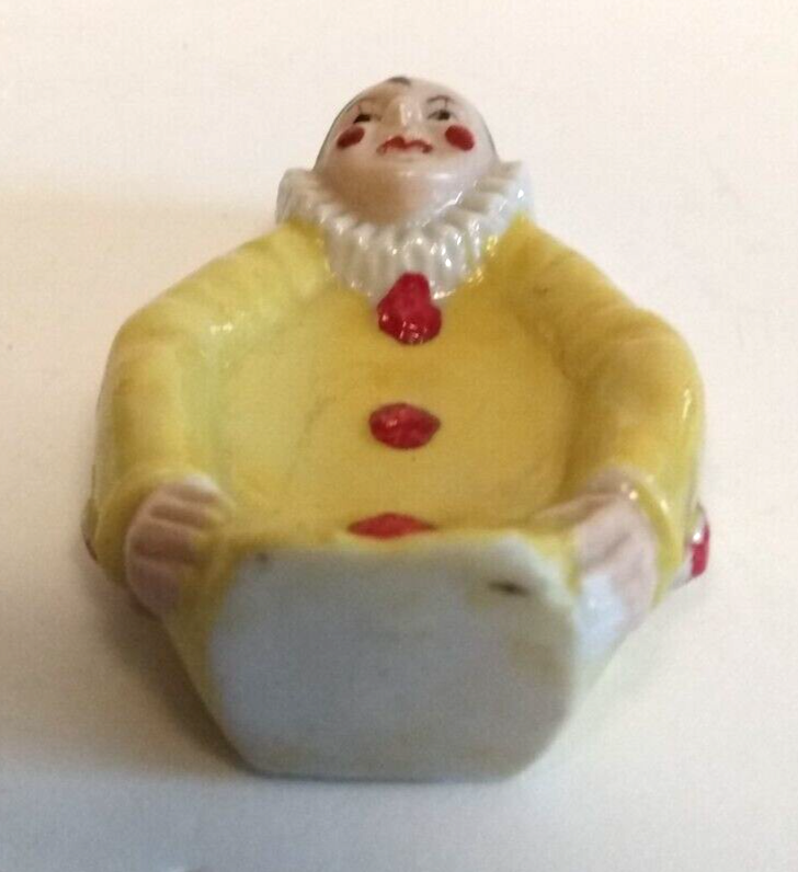 Vintage Pierrot Trinket Dish Clown Yellow Mid-Century Mod Made in Japan | eBay